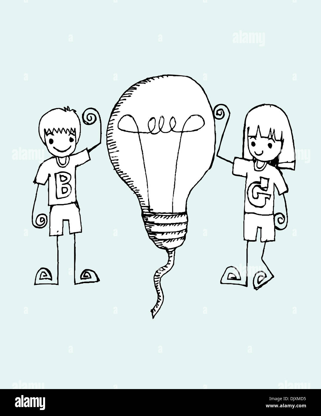 Concept of idea inspired bulb idea Stock Photo - Alamy