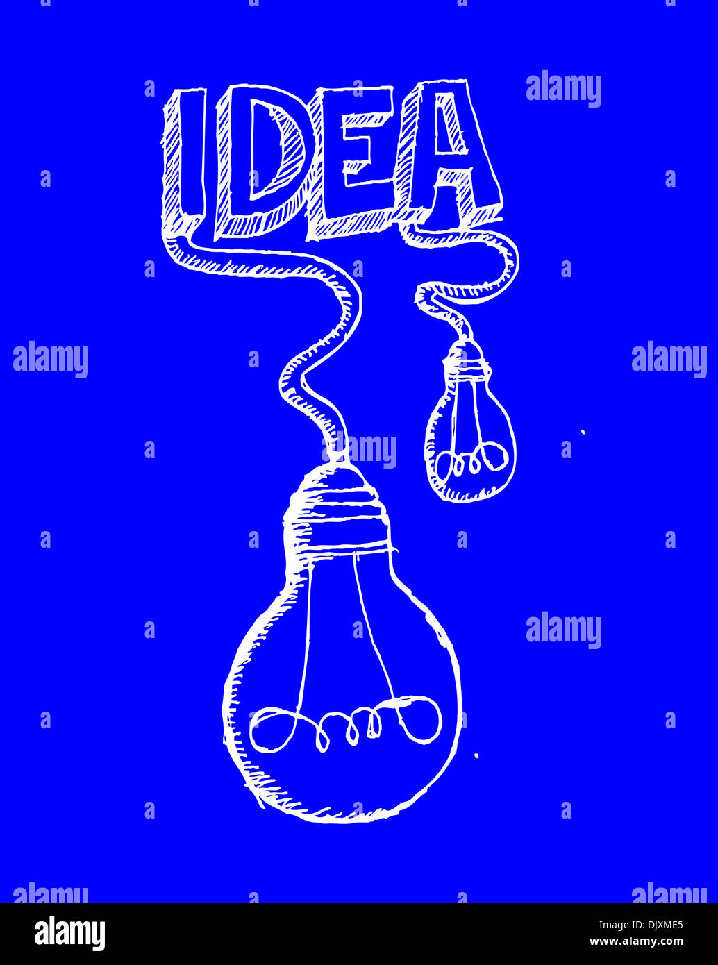 Concept of idea inspired bulb idea Stock Photo - Alamy