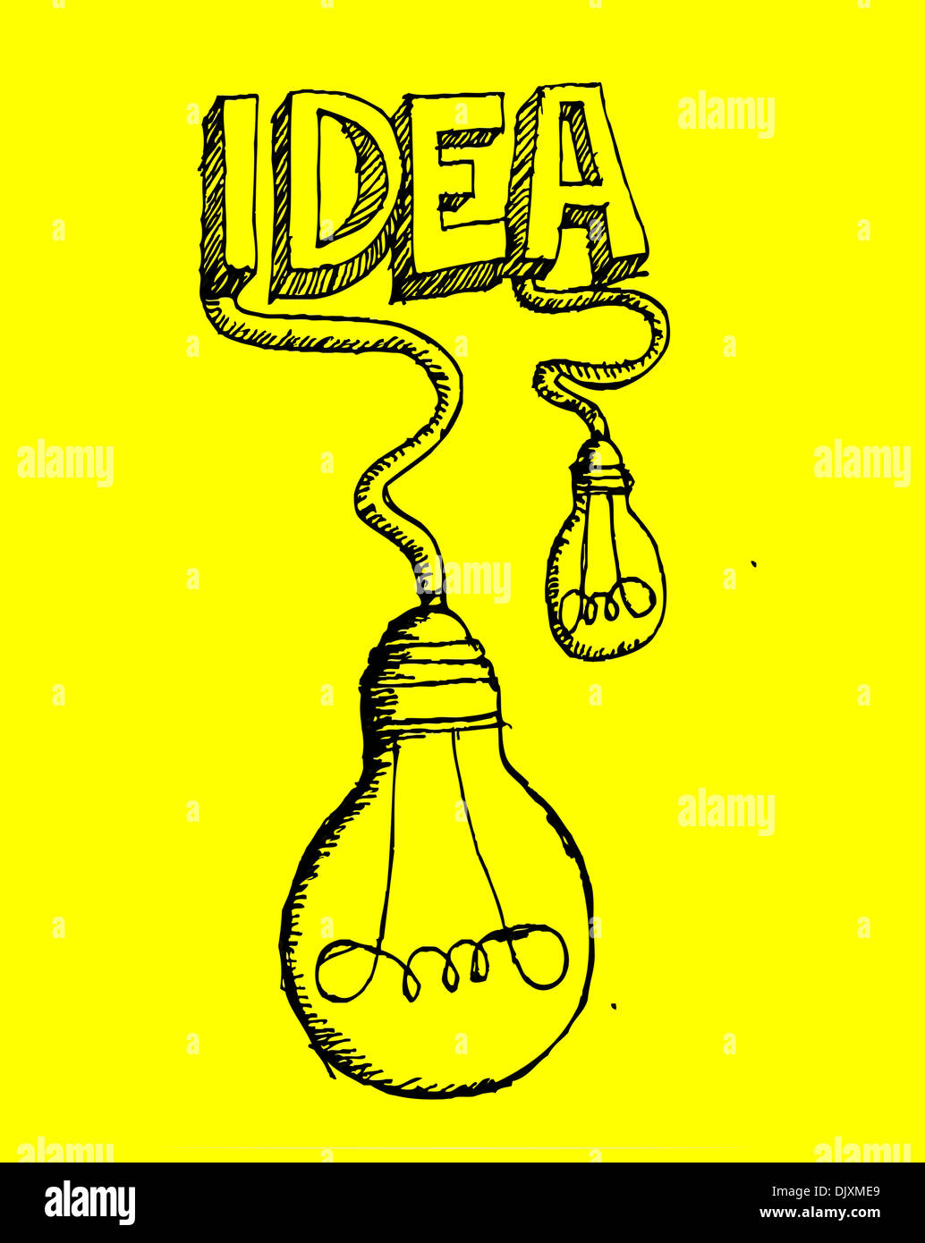 Concept of idea inspired bulb idea Stock Photo - Alamy