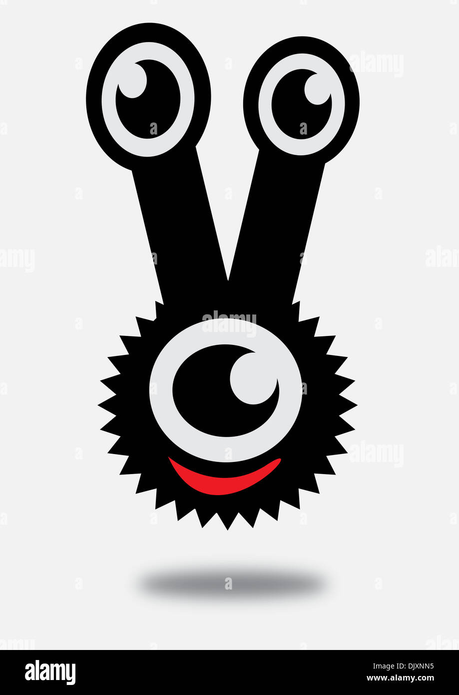 Eye icon character design Stock Photo - Alamy