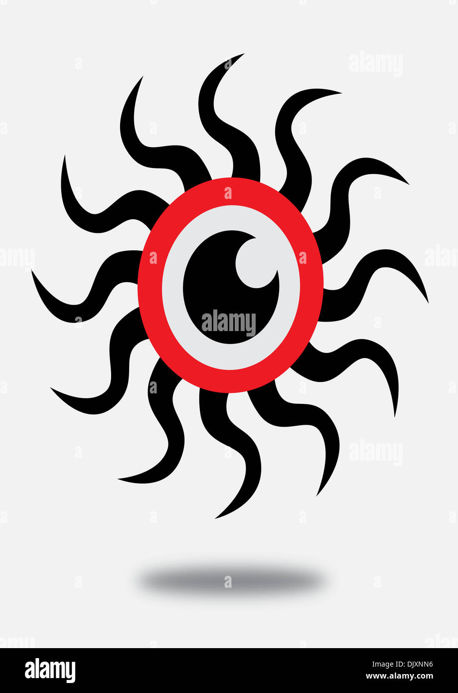 Eye icon character design Stock Photo - Alamy