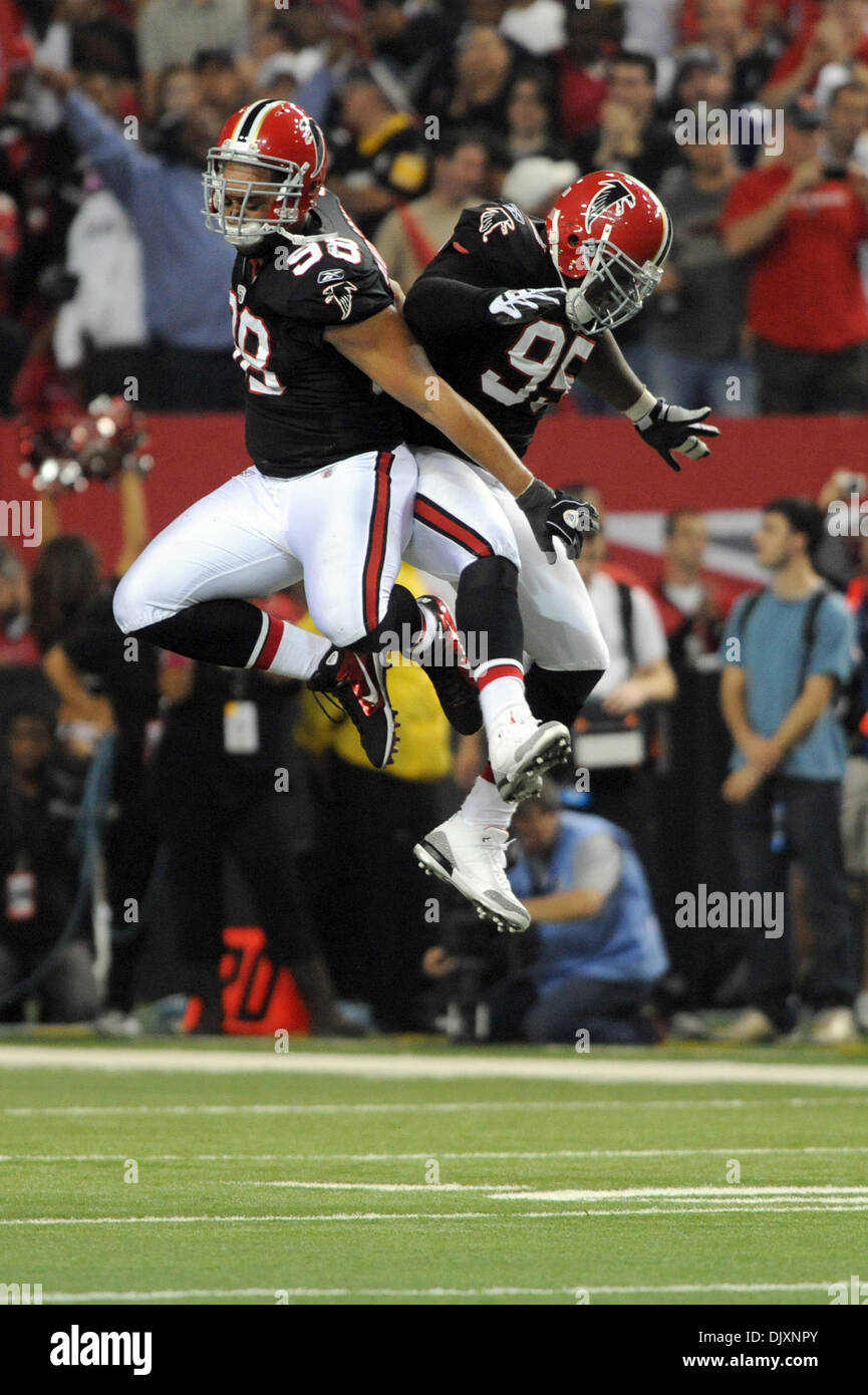 Nov. 11, 2010 - Atlanta, Georgia, U.S. - Atlanta Falcons defensive end ...