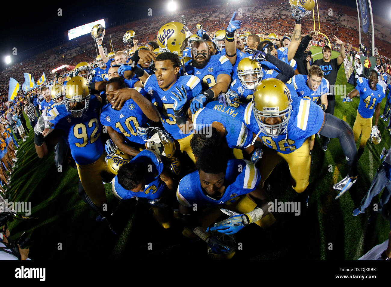 Los Angeles, California, USA. 30th Nov, 2013. UCLA Bruins football team ...