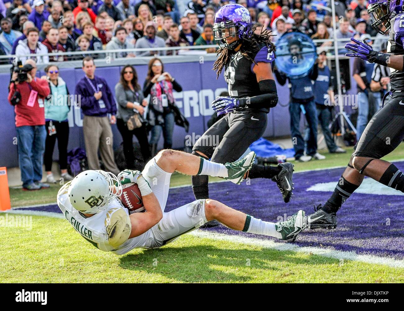 Fort Worth, Texas, USA. 30th Nov 2013. Baylor Bears wide receiver Clay ...