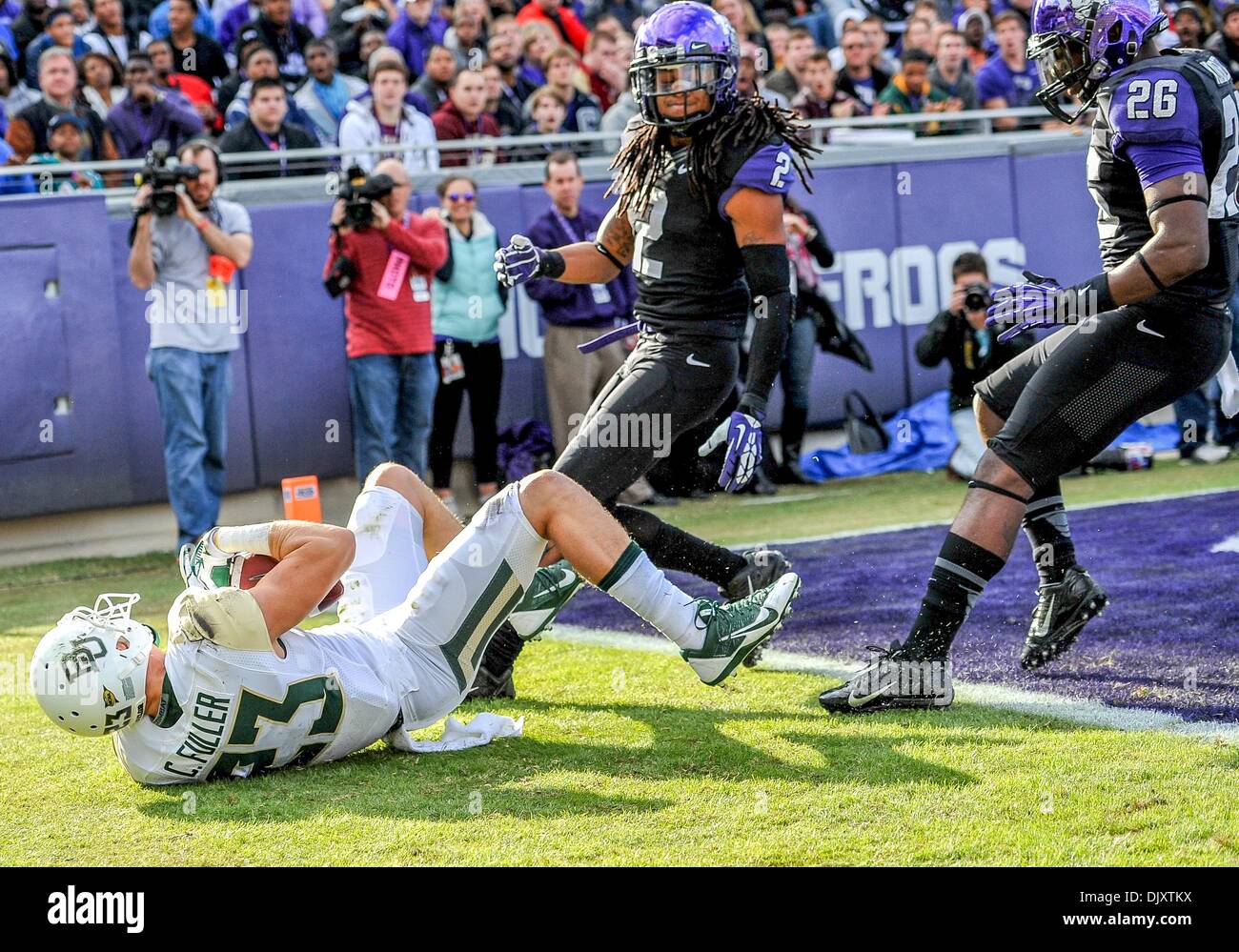 Fort Worth, Texas, USA. 30th Nov 2013. Baylor Bears wide receiver Clay ...