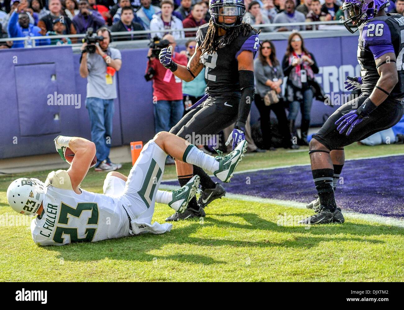 Fort Worth, Texas, USA. 30th Nov 2013. Baylor Bears wide receiver Clay ...