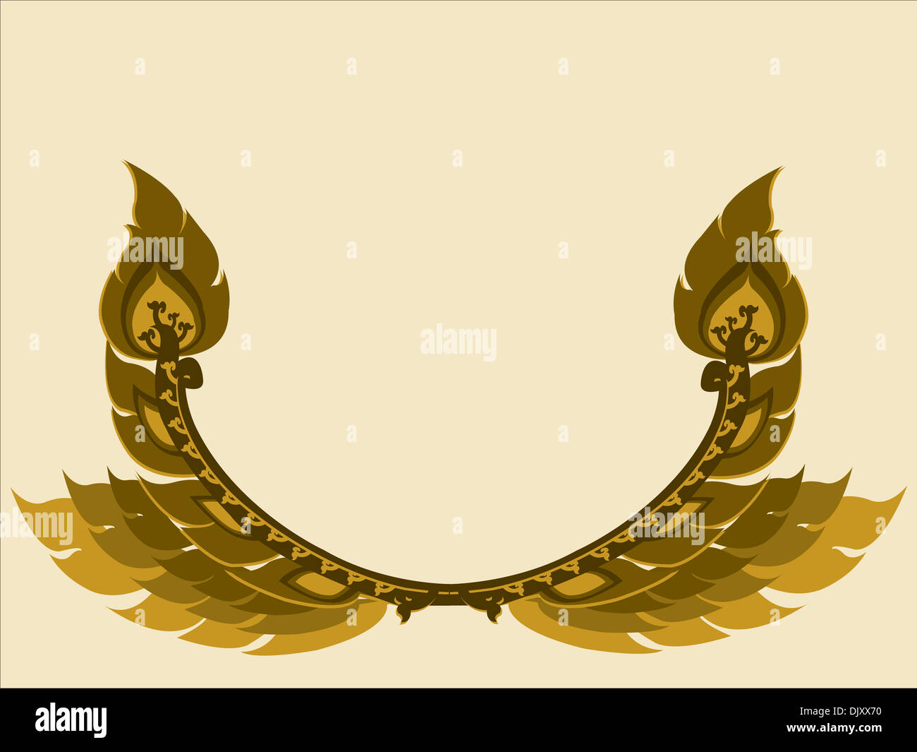 Thai Arts line design Stock Photo - Alamy