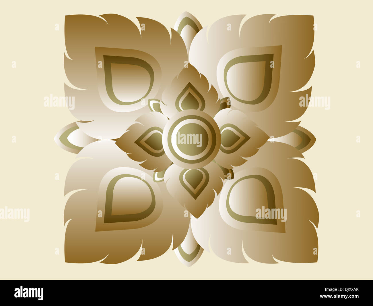 Thai Arts line design Stock Photo - Alamy