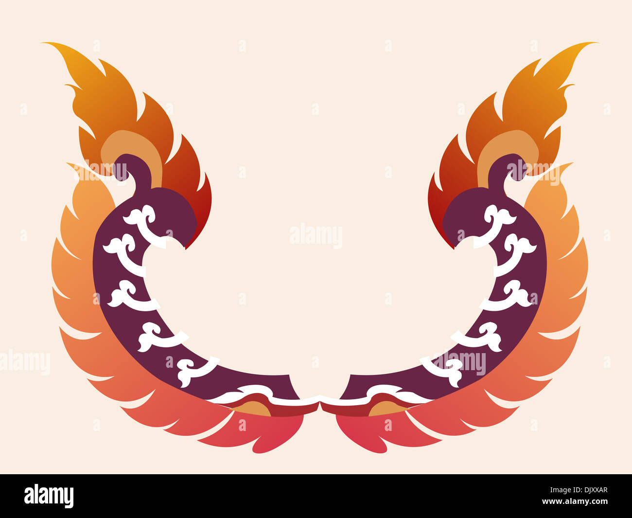 Thai Arts line design Stock Photo - Alamy