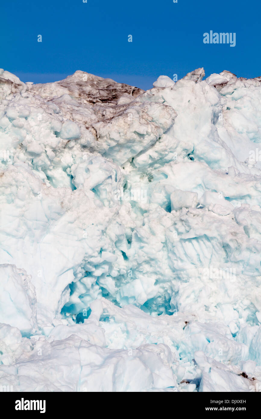 Rough ice on iceberg, Fohnfjord, Greenland Stock Photo - Alamy