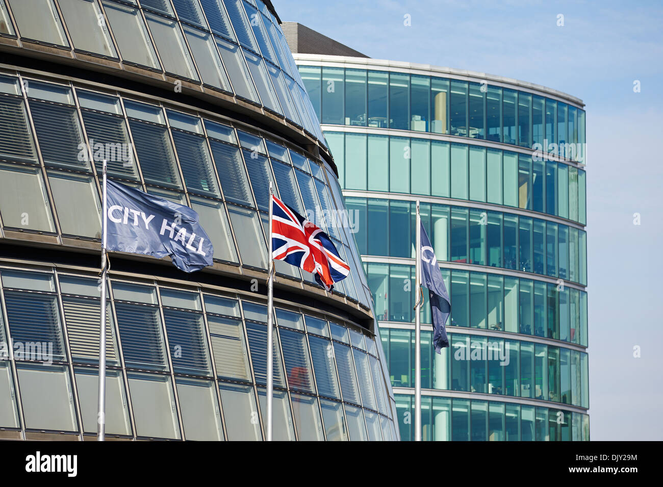 London mayor flags hi-res stock photography and images - Alamy
