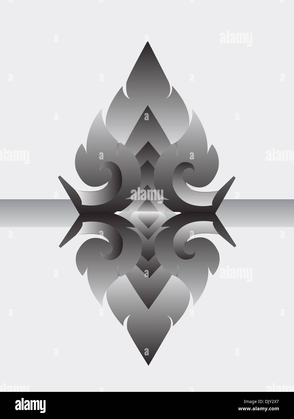 Thai Arts line design Stock Photo - Alamy