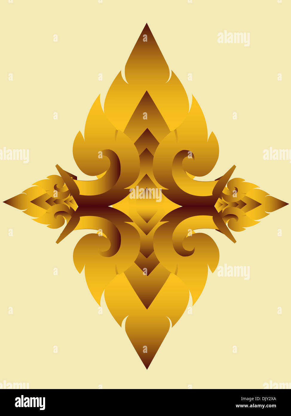 Thai Arts line design Stock Photo - Alamy