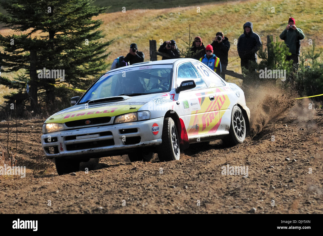 Nov. 20, 2010 - Bancroft, Ontario, Canada - Car #18 in a tight corner ...