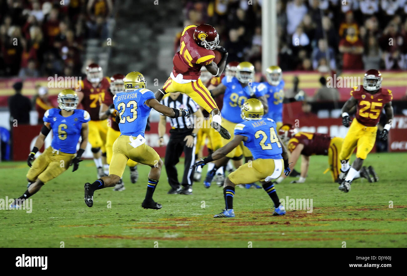 LA, California, USA. 30th Nov 2013. Nelson Agholor of the USC Trojans ...