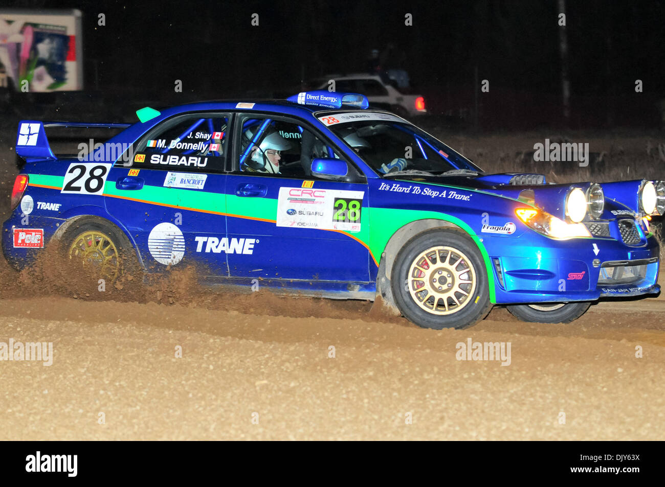 Nov. 20, 2010 - Bancroft, Ontario, Canada - Car #28 in a tight corner ...