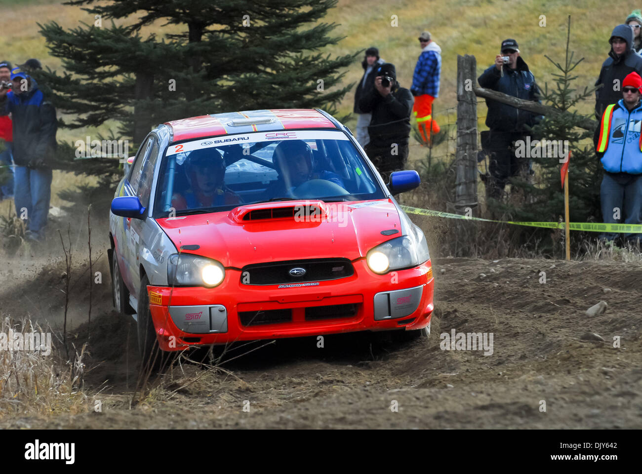 Nov. 20, 2010 - Bancroft, Ontario, Canada - Car #2 in a tight corner on ...