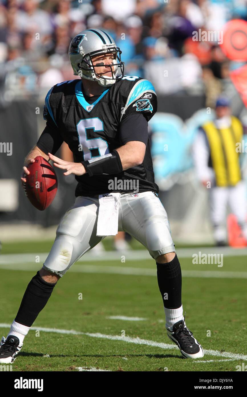 November 21, 2010; Carolina Panthers quarterback Brian St. Pierre (6 ...