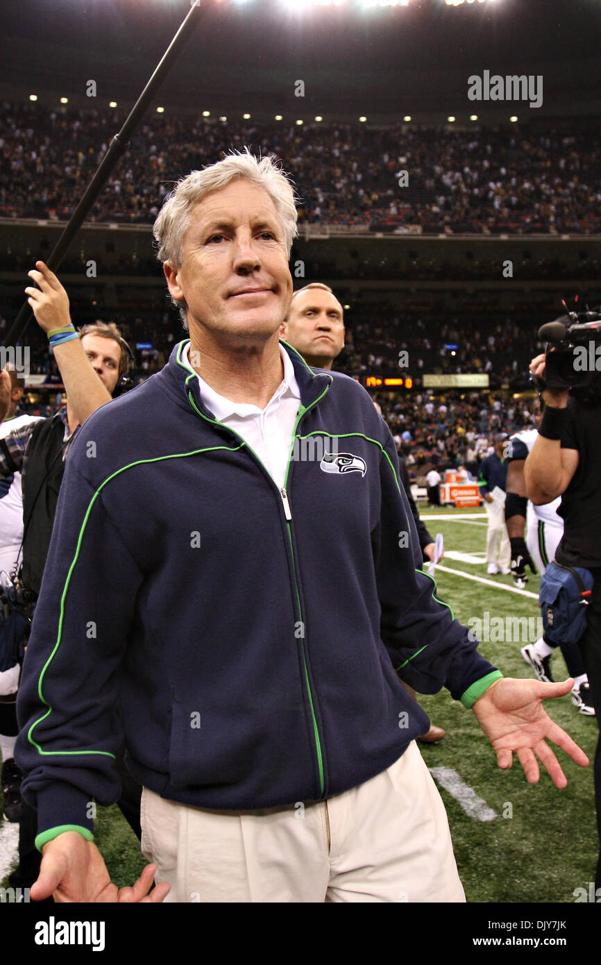 Nov 21, 2010: Seattle Seahawks head coach Pete Carroll on the field ...