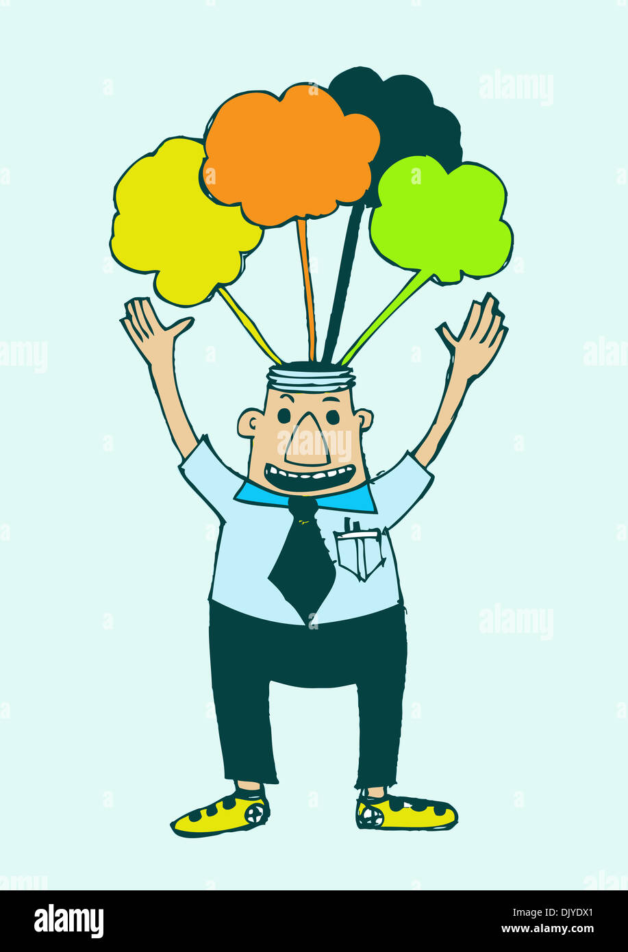 people idea thinking , dialog speech bubbles Stock Photo - Alamy