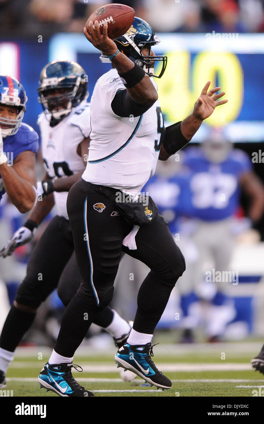 Jacksonville Jaguars quarterback David Garrard (9) passes during second ...