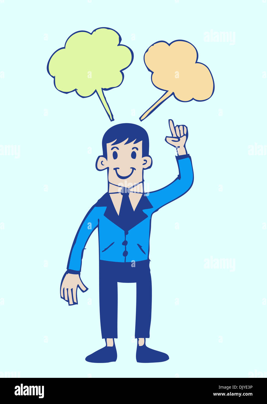 people idea thinking , dialog speech bubbles Stock Photo - Alamy