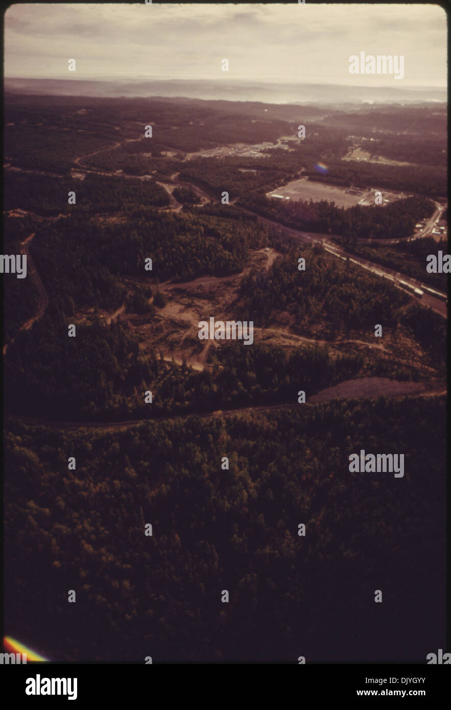 An aerial view of the Bangor Annex, a U.S. Navy facility. The image ...