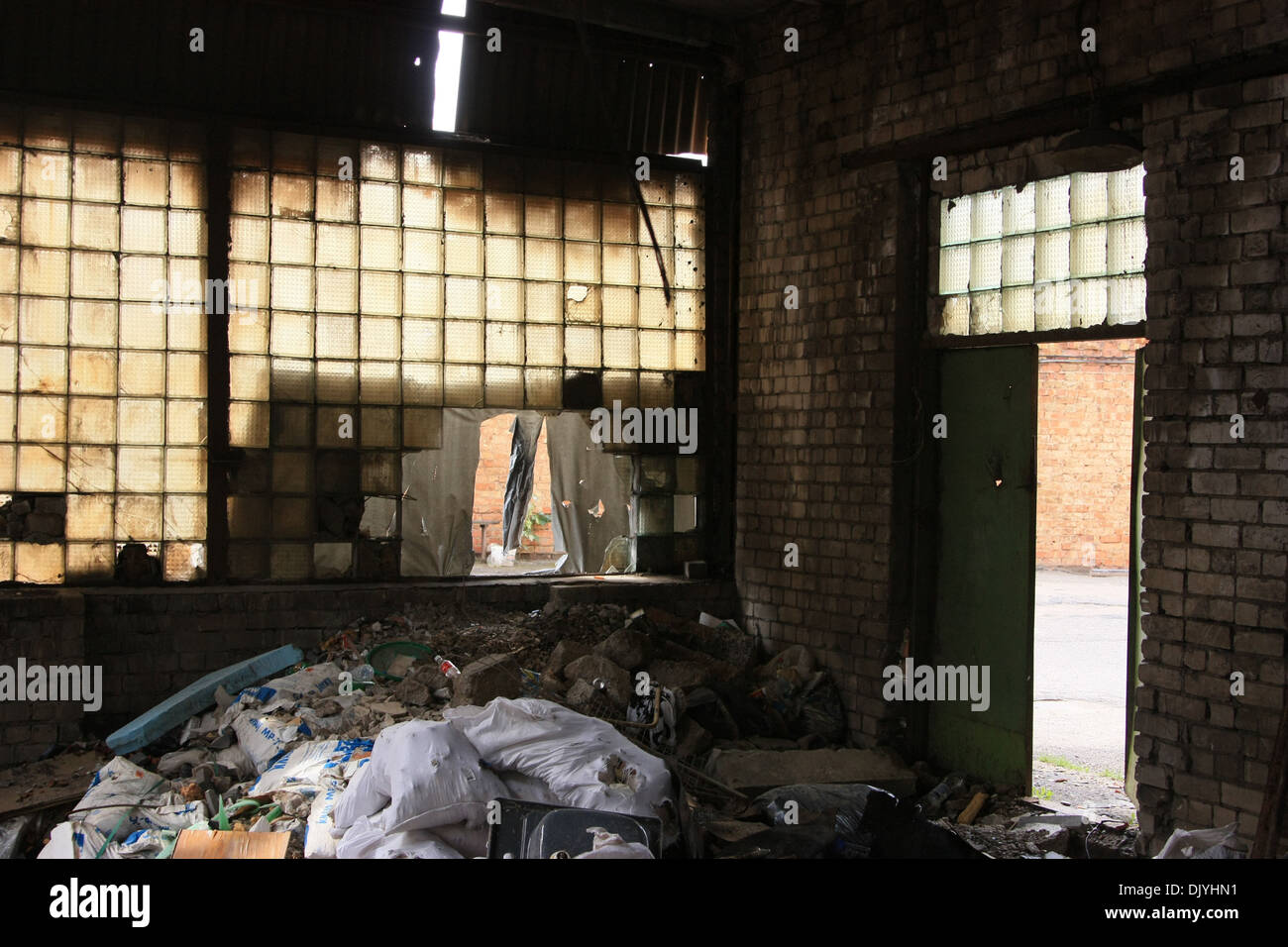 Ruins of old factory Stock Photo - Alamy