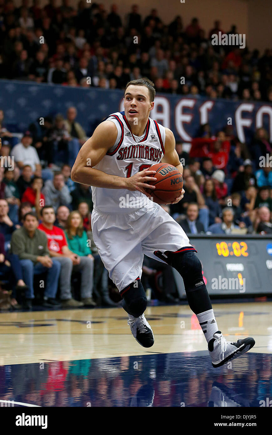 Moraga, CA, USA. 30th Nov, 2013. Saints Mary's F # 15 Beau Levesque ...