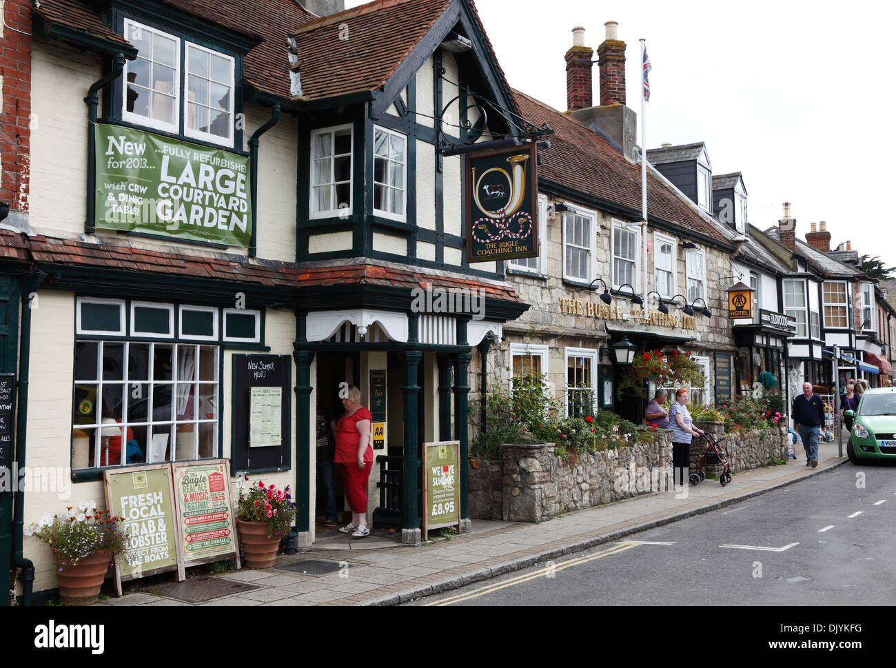 The Bugle Coaching Inn Yarmouth Isle of Wight Hampshire England Stock ...