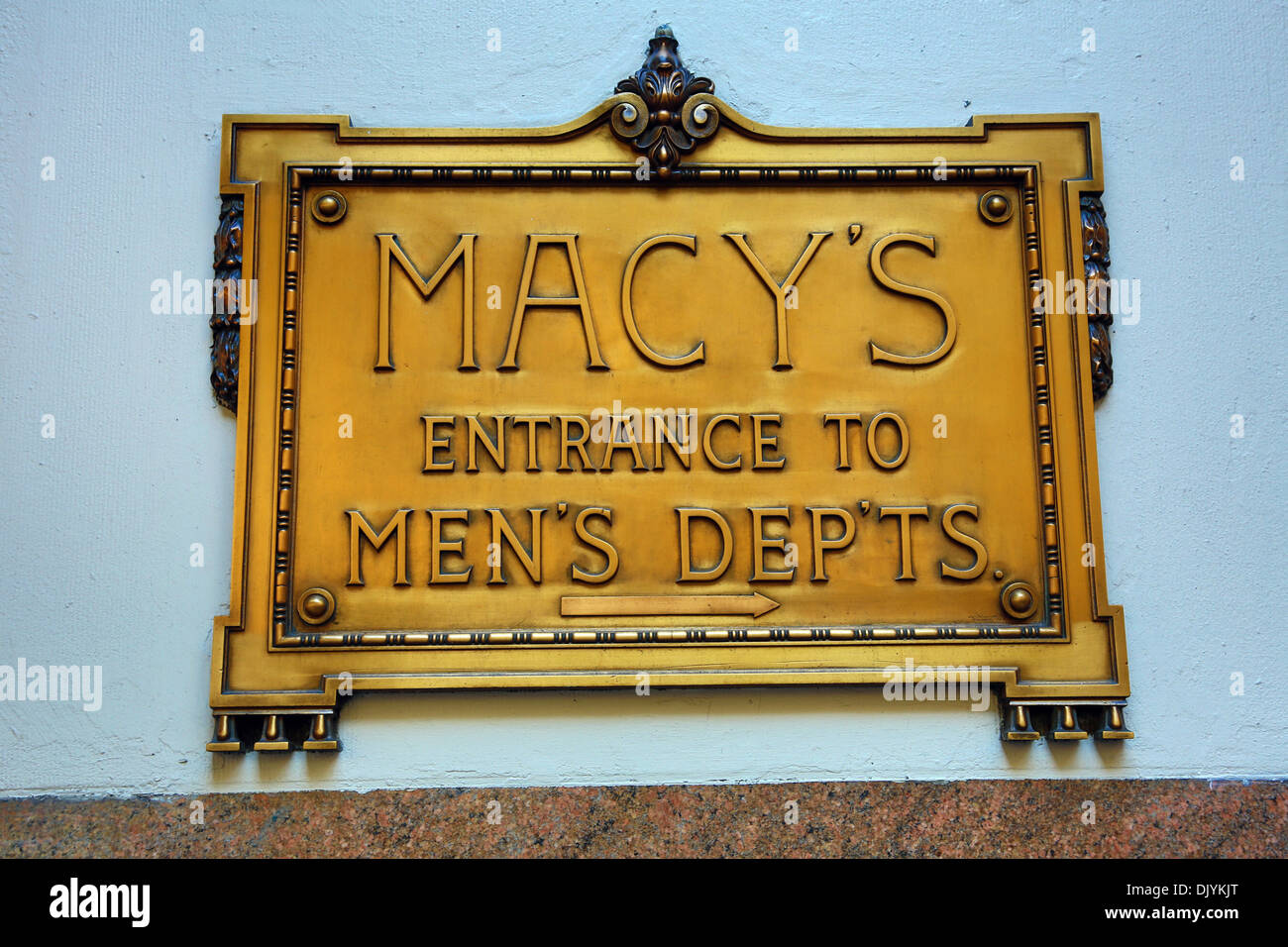 Macy's, the World's largest department store and shop, sign , New York ...