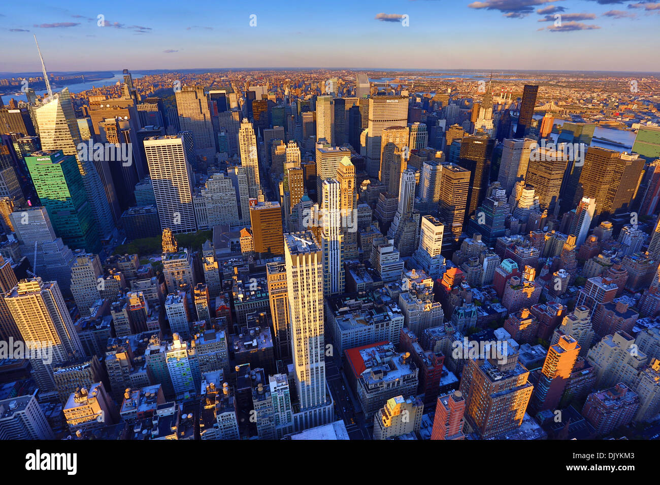 Aerial view new york manhattan hi-res stock photography and images - Alamy