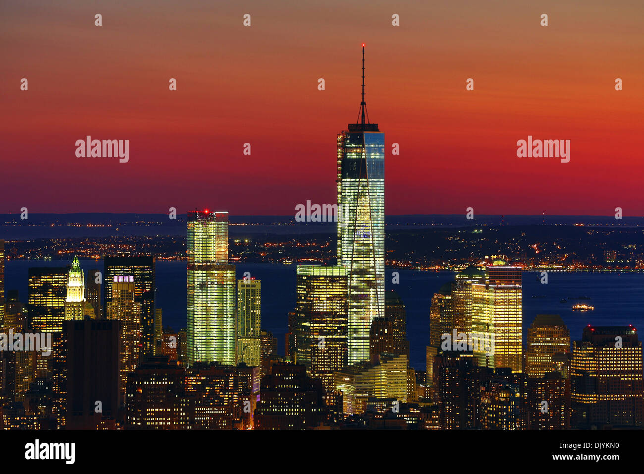 One world trade center aerial view hi-res stock photography and images ...