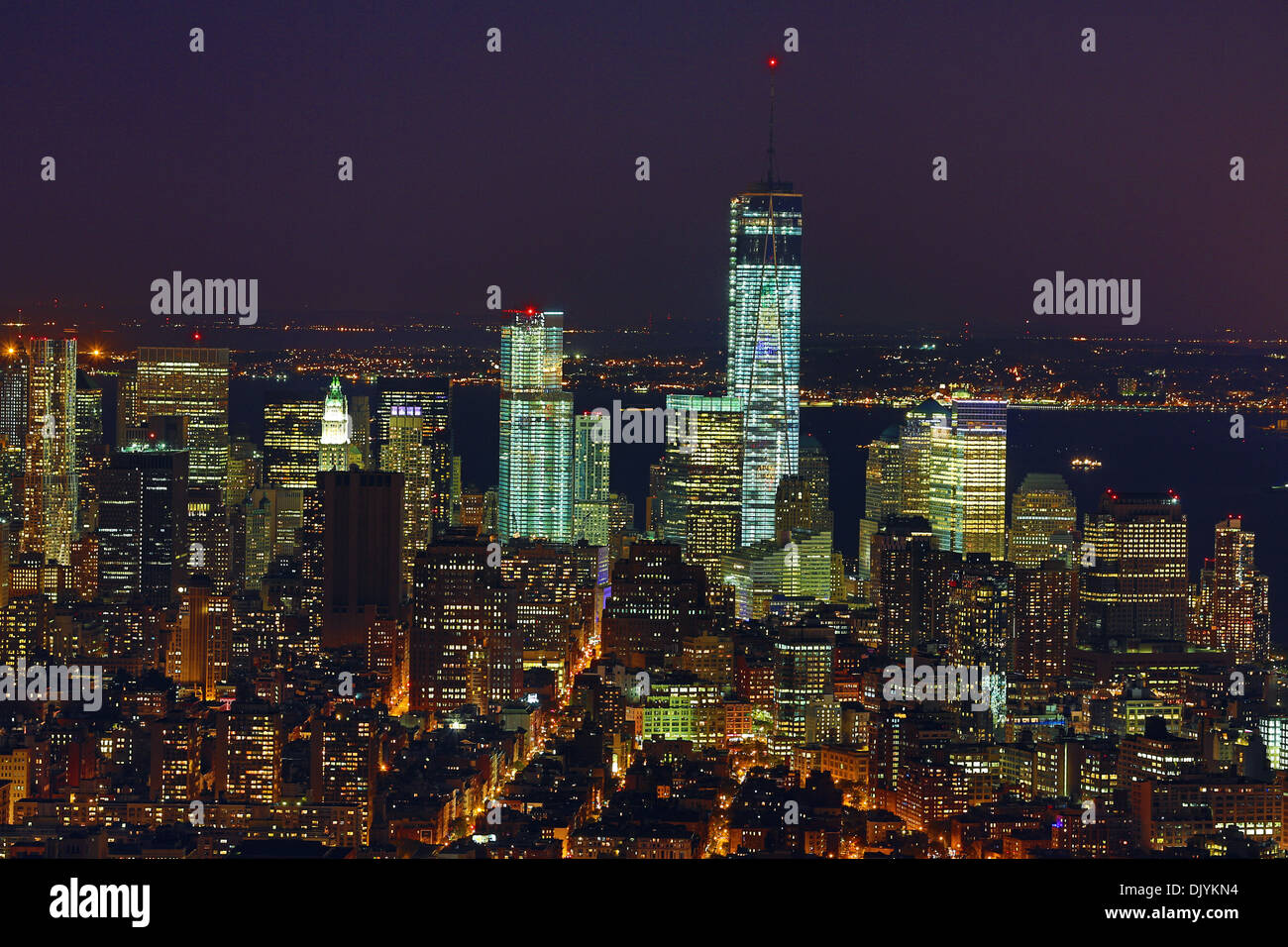 One world trade center aerial view hi-res stock photography and images ...