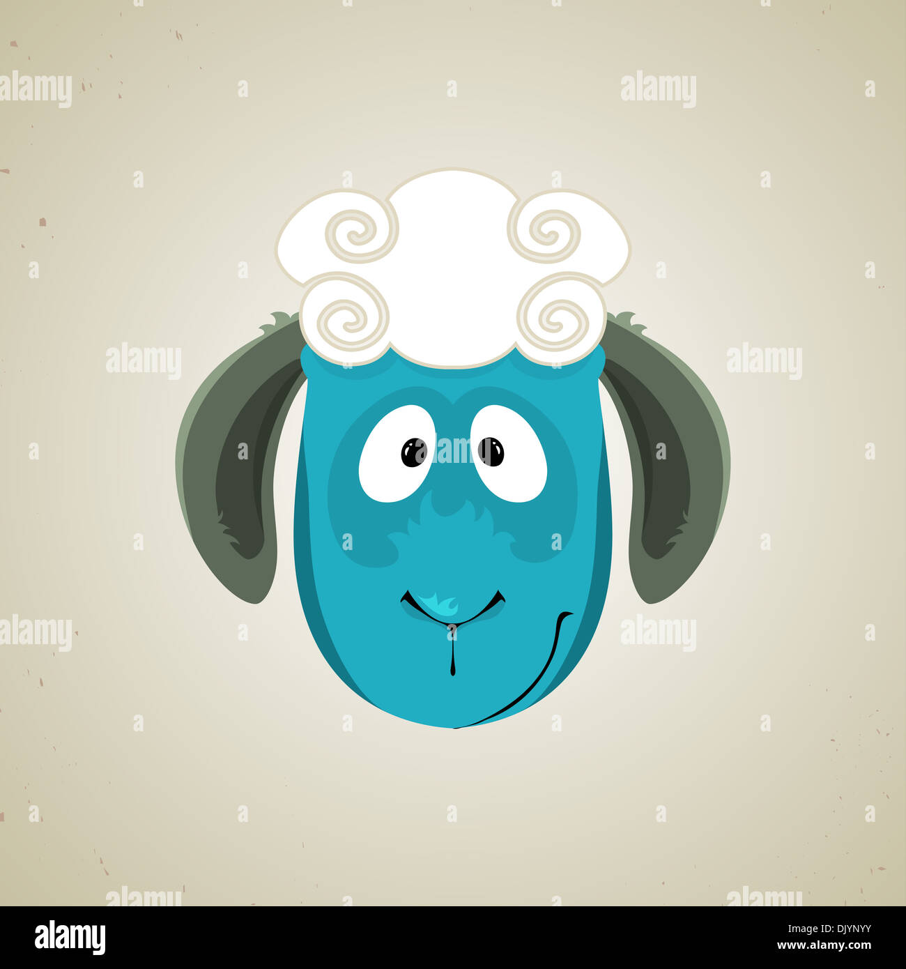 Cute sheep head cartoon hi-res stock photography and images - Alamy