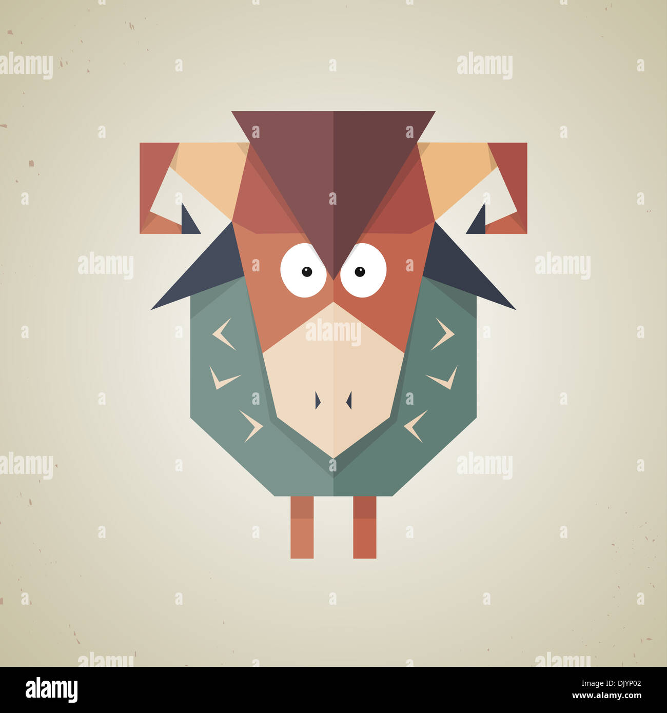 Cute origami sheep from folded paper Stock Photo - Alamy