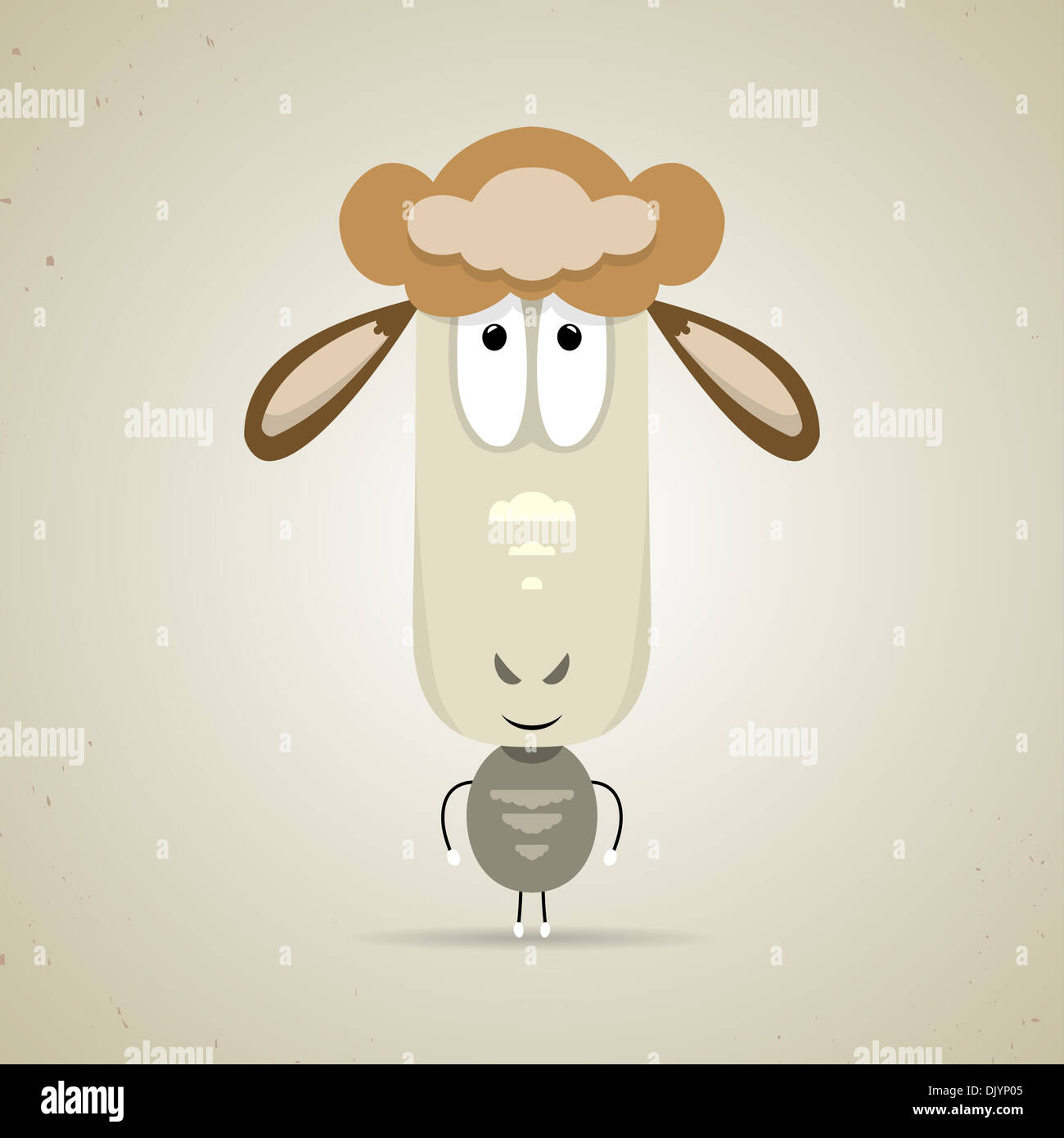 Smiling sheep cartoon hi-res stock photography and images - Alamy