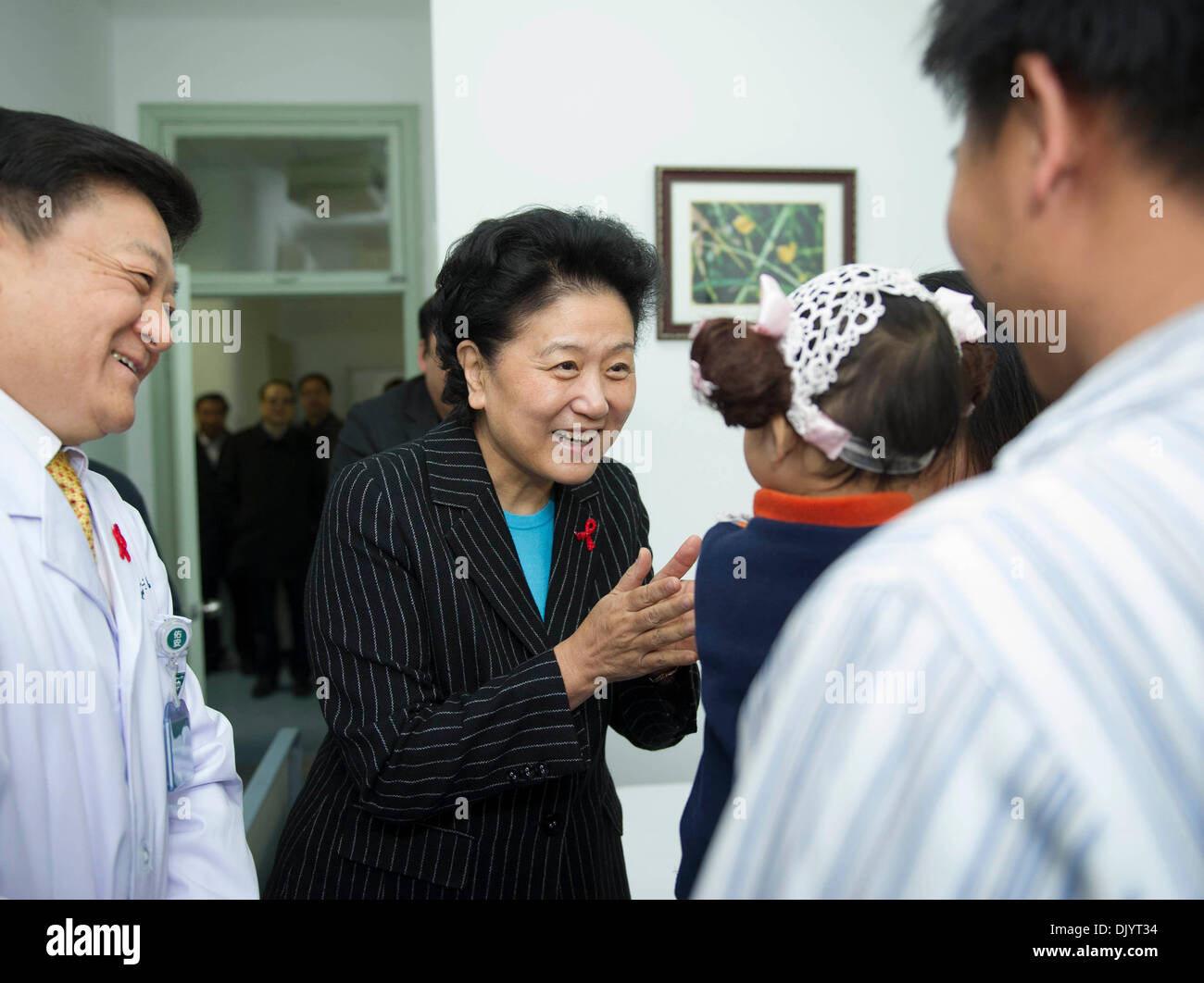 Beijing, China. 1st Dec, 2013. Chinese Vice Premier Liu Yandong (2nd L ...