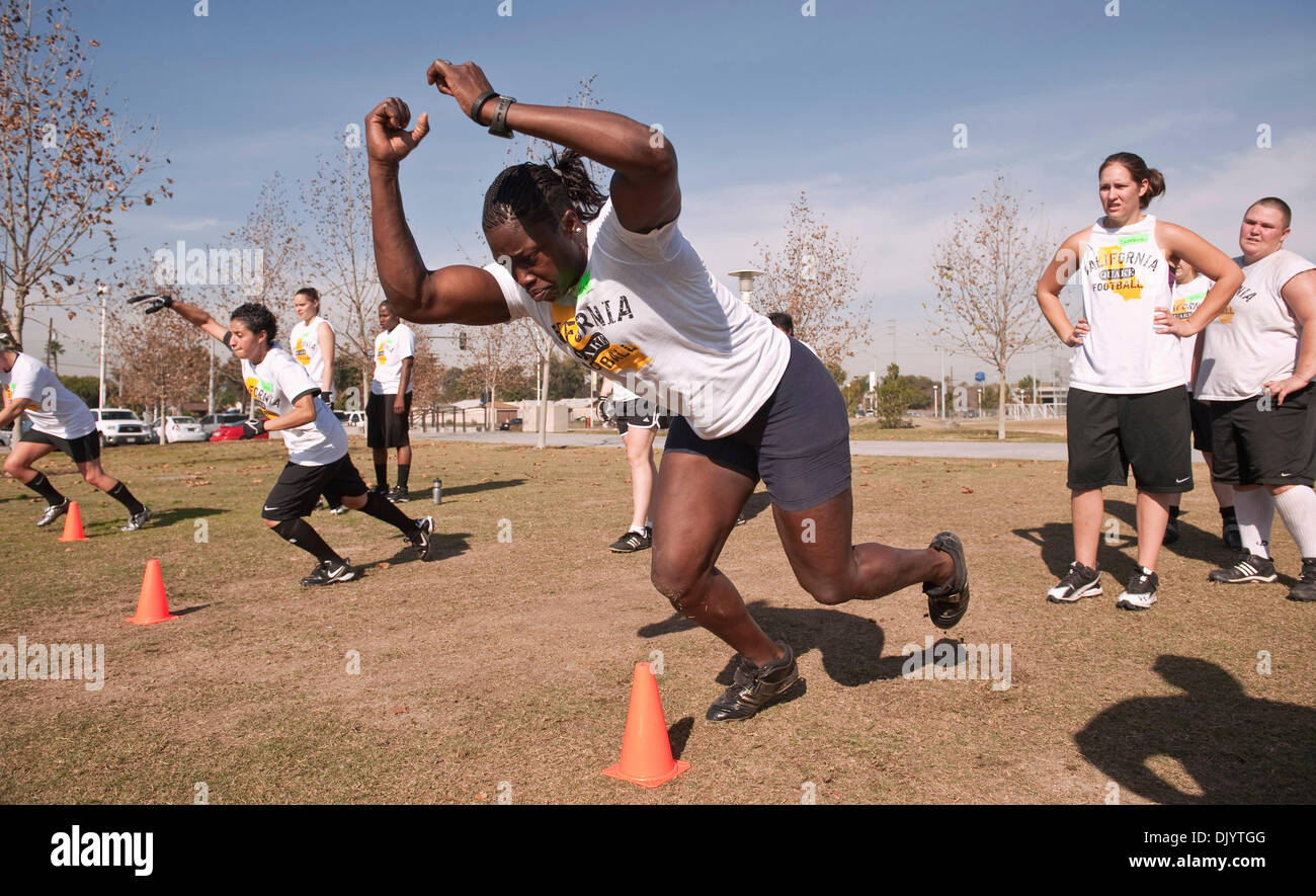 Dec. 11, 2010 - Lynwood, California, USA - Angela Mims is among dozens ...
