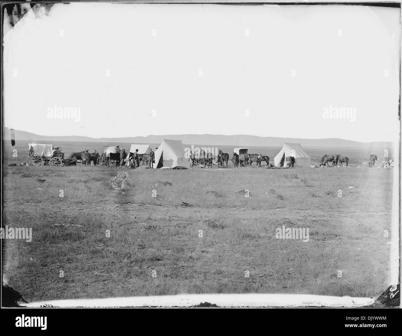 Camp Farewell, at Fort Sanders. Albany County, Wyoming 516947 Stock ...