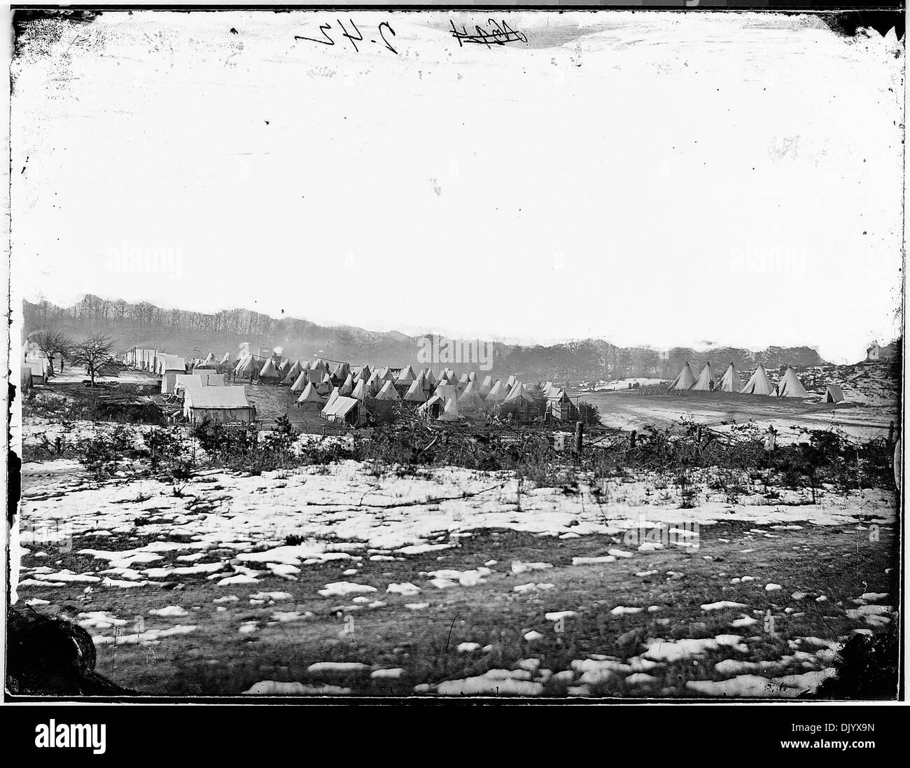 A historic camp scene, capturing the daily life and activities of ...
