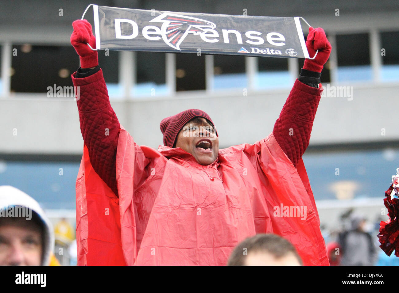 December 12, 2010; An avid Falcon fan cheers on her team at Bank of ...