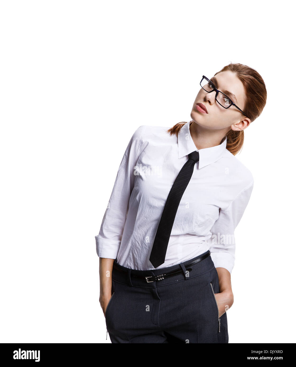 Look towards curiously Stock Photo - Alamy