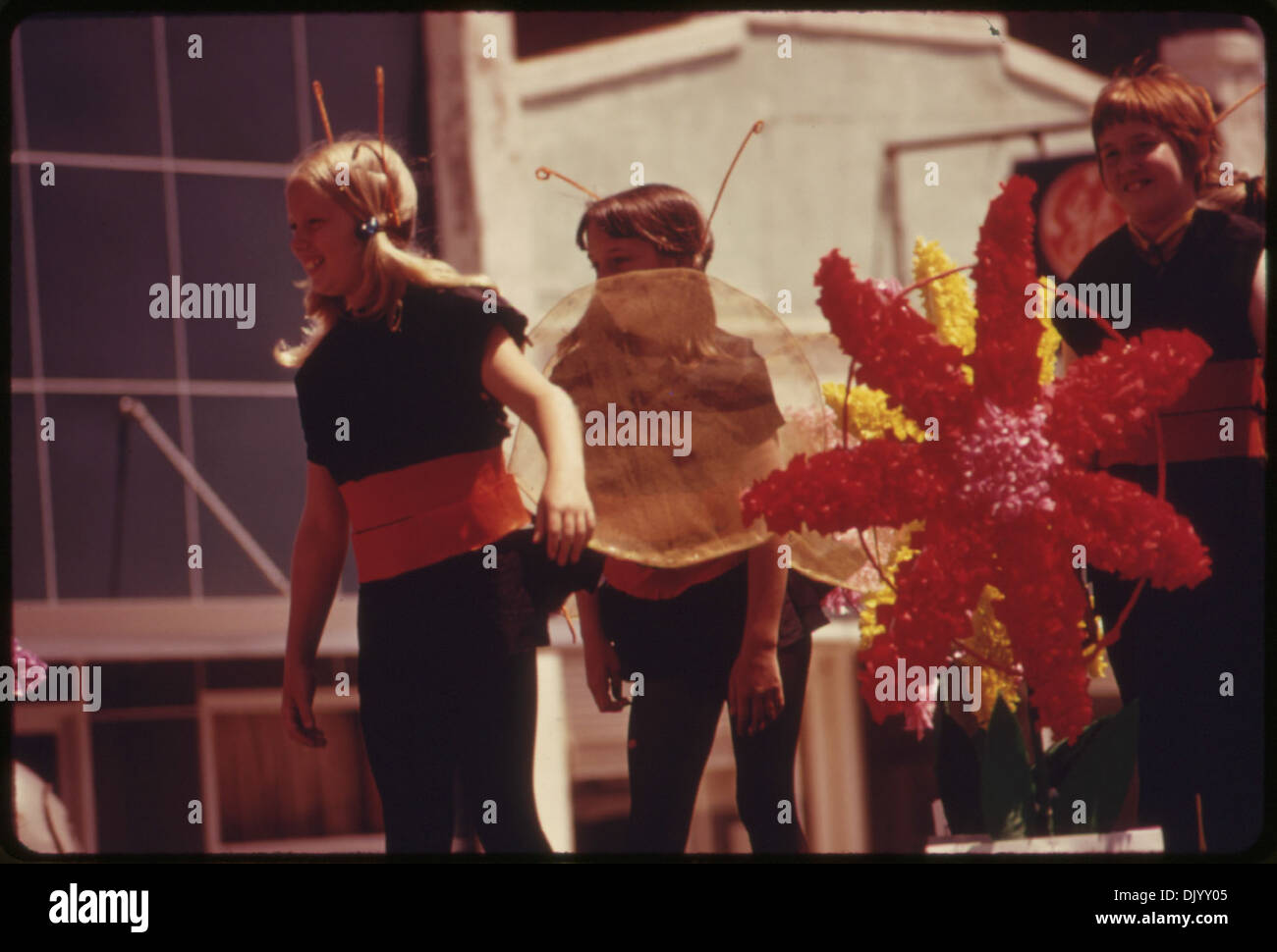 A children's float in an annual parade at Cottonwood Falls, Kansas ...