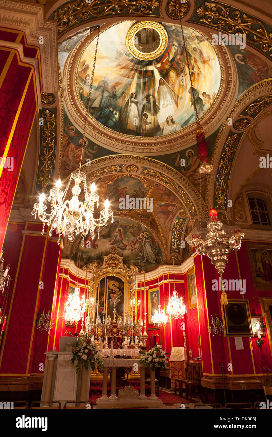 Malta church painting hi-res stock photography and images - Alamy