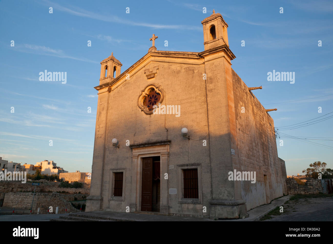 The exterior of the medieval chapel dedicated to St Matthew in Qrendi ...