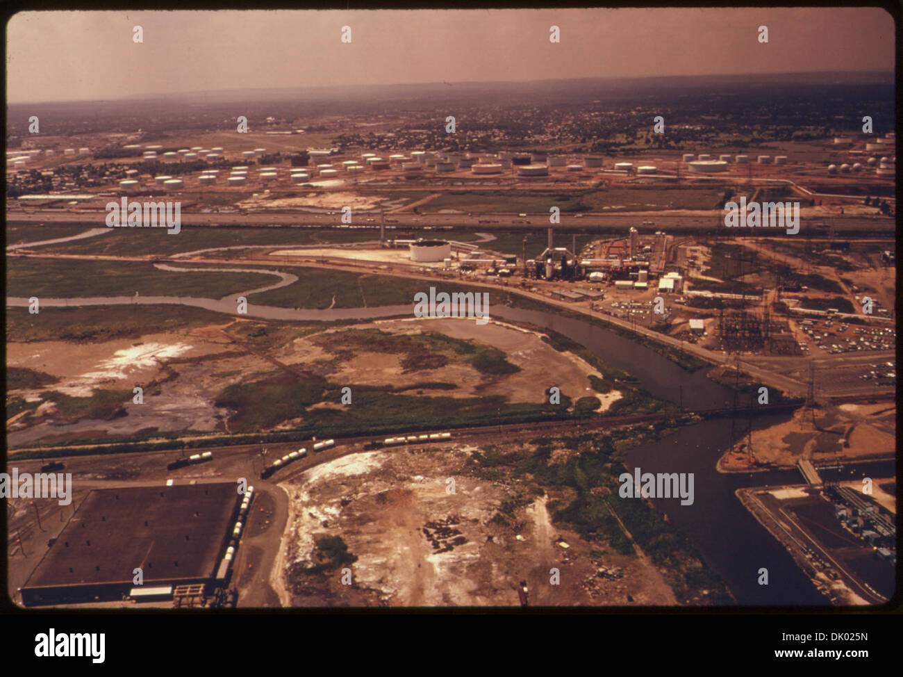 The destruction of wetlands along the Arthur Kill Waterway in New ...