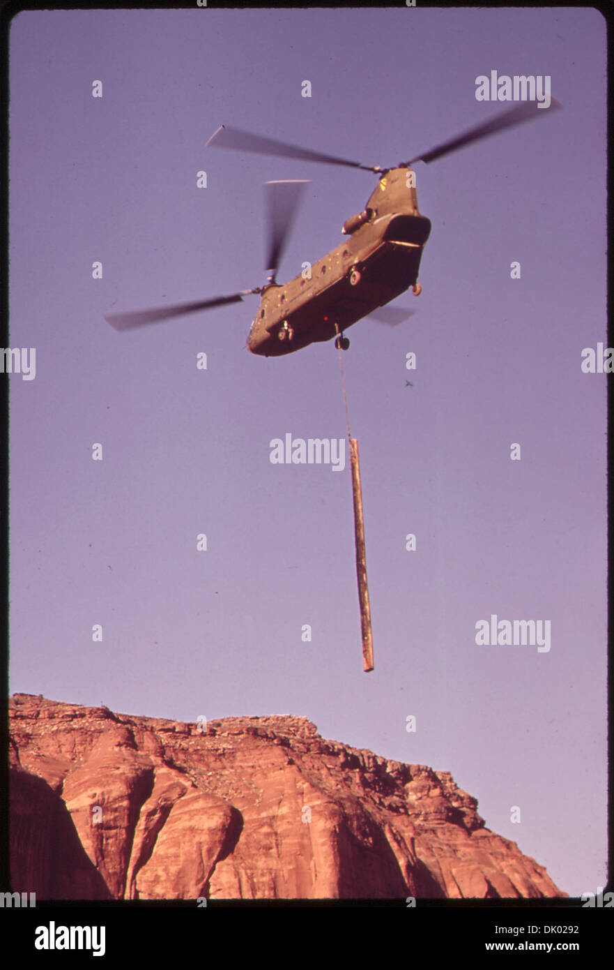 Materials are dropped at a small mining operation, indicating activity ...