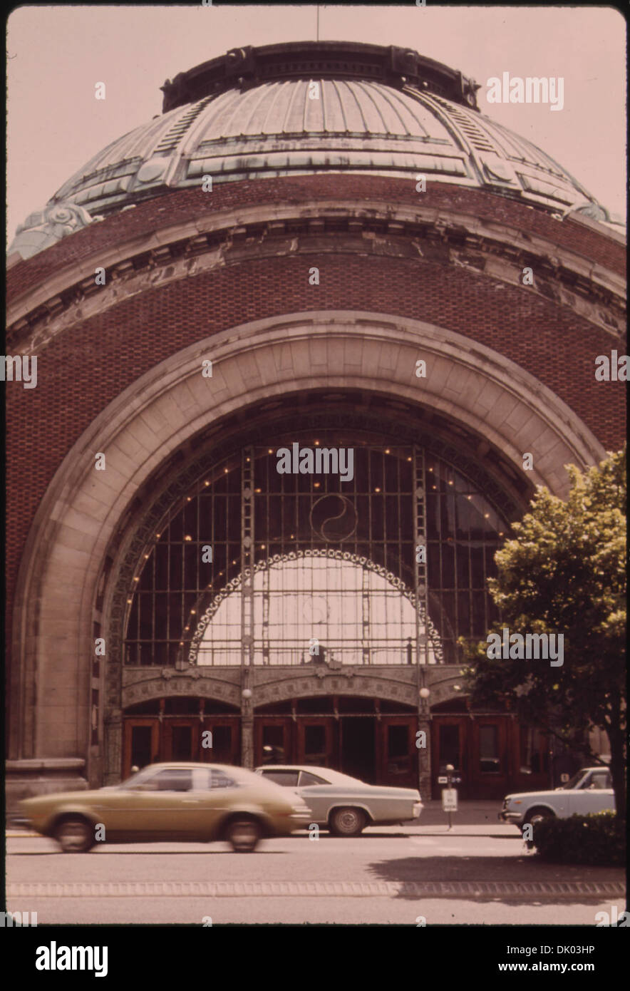 Exterior view of the Tacoma, Washington, Amtrak train depot, a key ...