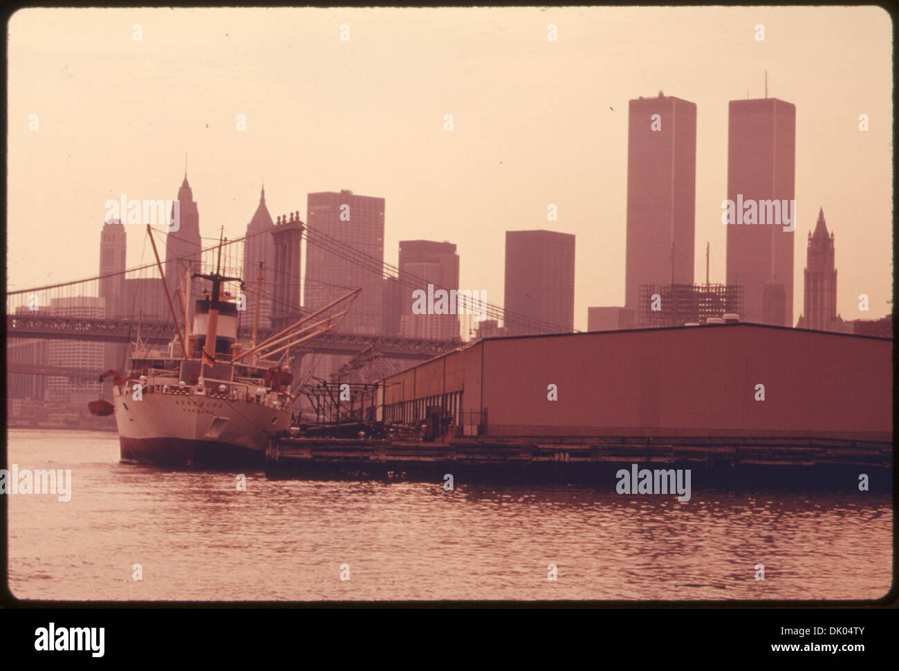 File SHIPPING PIERS OF BROOKLYN, NEW YORK, WITH MANHATTAN IN THE ...